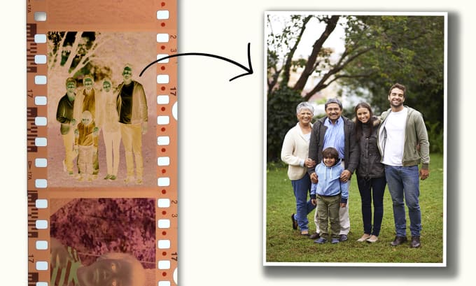Develop your old negative film to digital photo by Raulsgrafica | Fiverr