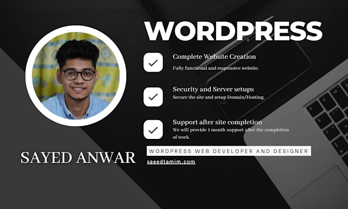 Build a responsive and attractive user friendly wordpress website by ...