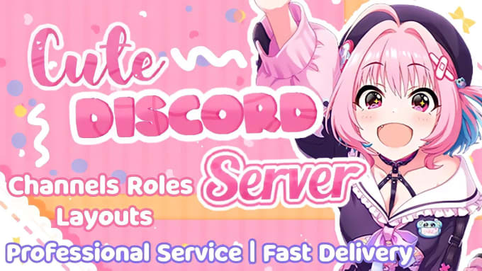 Make an aesthetic and cute discord server by Kiyurii | Fiverr
