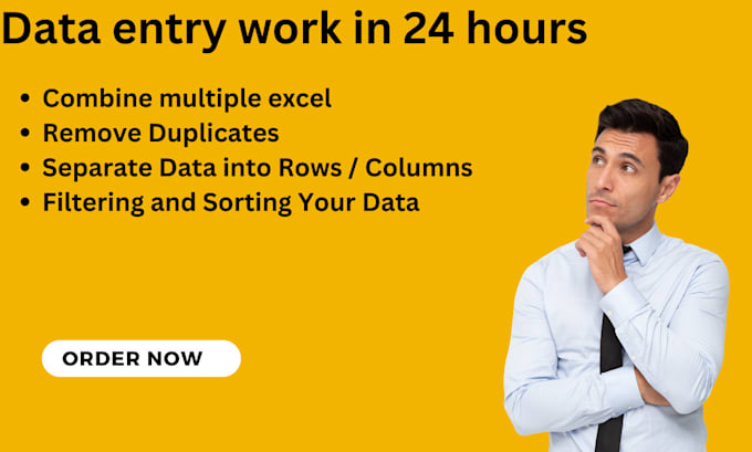 Accurate excel data entry, data cleaning, and data formatting in 24 hours by Mohammedzahid95 ...