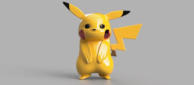 Design and make 3d models of cartoons for you in solidworks by ...