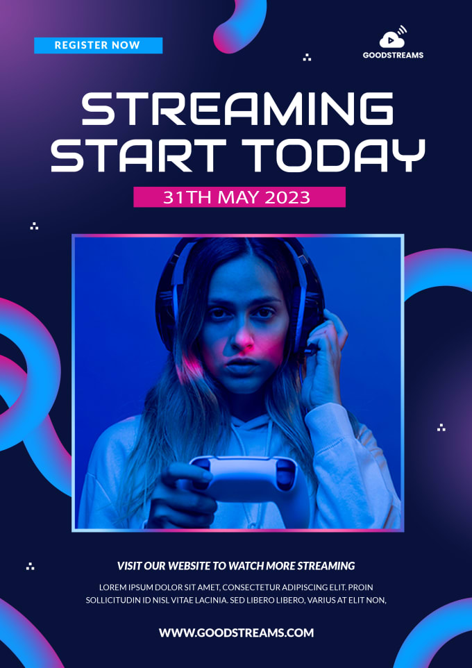 Design a professional poster or flyer for gaming esports by Elf_amin ...