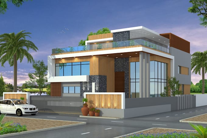 Do professional 3d elevations rendering by Tilak_civil | Fiverr