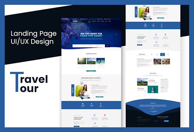 Do website and landing page ui ux design in figma, xd format by ...