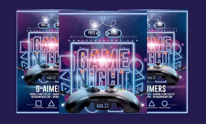 Design a professional gaming flyer or poster for social media by Zee ...