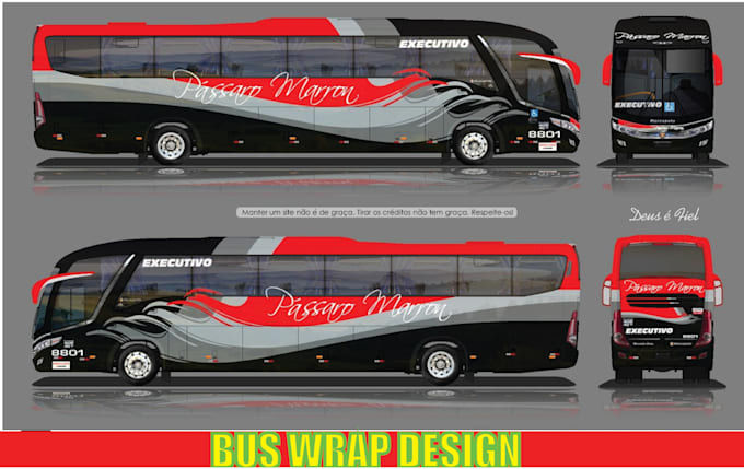 Create stunning, professional bus wrap design for you by Alinakhan397 ...