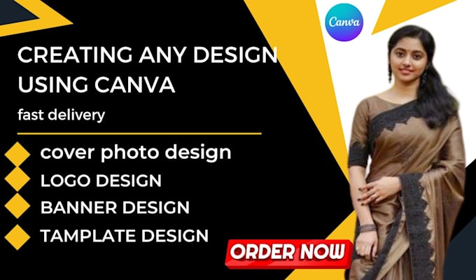 Create any eye catching branded design using canva by Papia56 | Fiverr