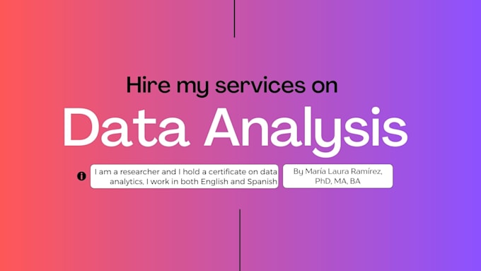 Conduct your data analysis and create visualizations by Malaurirg | Fiverr