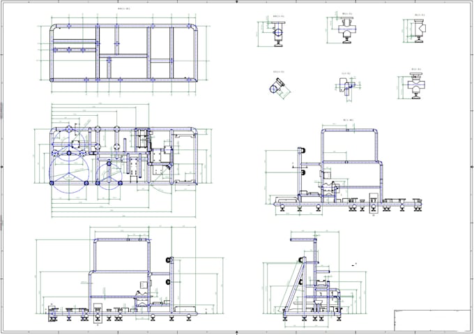 Create 2d drawings, 3d models, convert 2d to 3d by Tientranvan13 | Fiverr