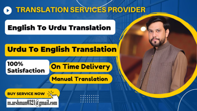 Do Professional English Urdu Translation Services By Arsh143342 Fiverr