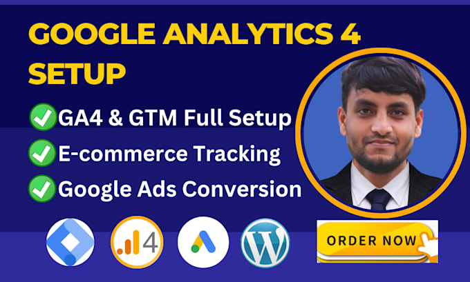 Setup google analytics 4, ga4 ecommerce tracking, conversion tracking via gtm by Shanto_shikder6 ...