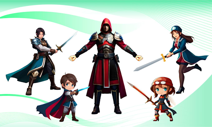 Design custom 2d character sprite sheet and game assets by Artist_360 ...