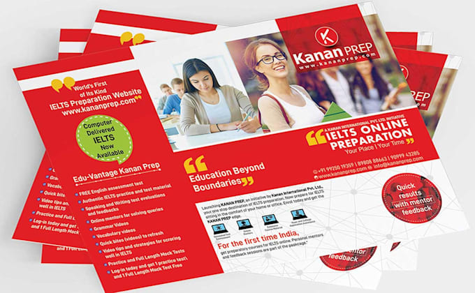 Custom business flyer, brochure or catalog advertisement can be ...