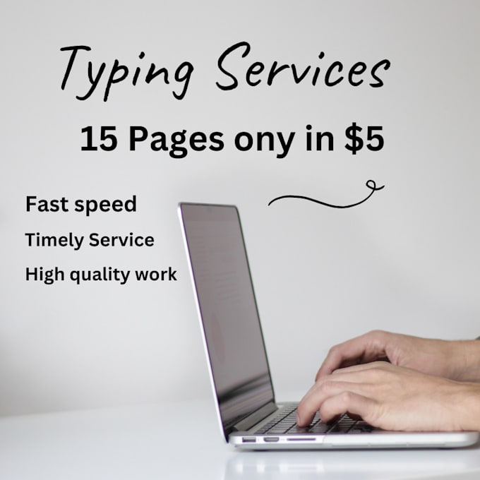 Do fast copy typing job in ms word within 24 hours by Laibaazam4596 ...