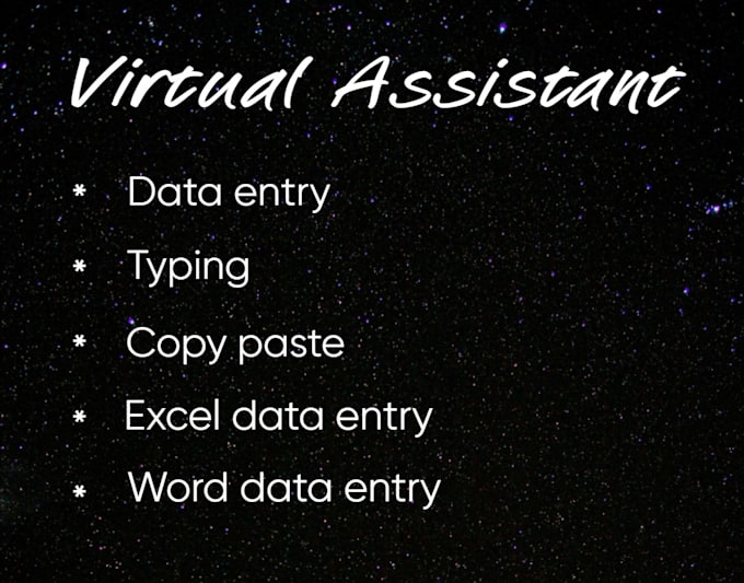 Be your virtual assistant for data entry and transcription by ...