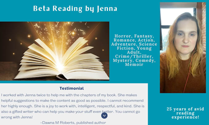 Beta read your book and provide constructive feedback by Jennafranzese ...