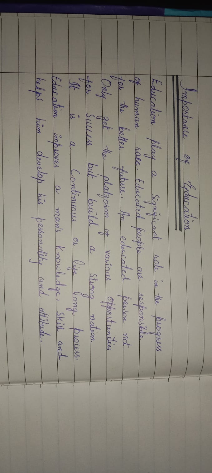 Handwrite notes and letters by Rimzarizwan400 | Fiverr