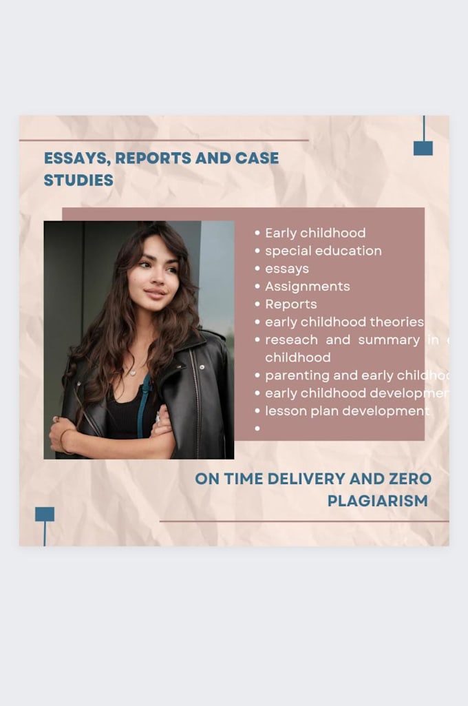 Assist in research on early childhood, special education, lesson plan by Leah_hunters | Fiverr