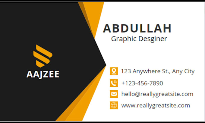Design professional visiting card by Abdullah_aajiz | Fiverr