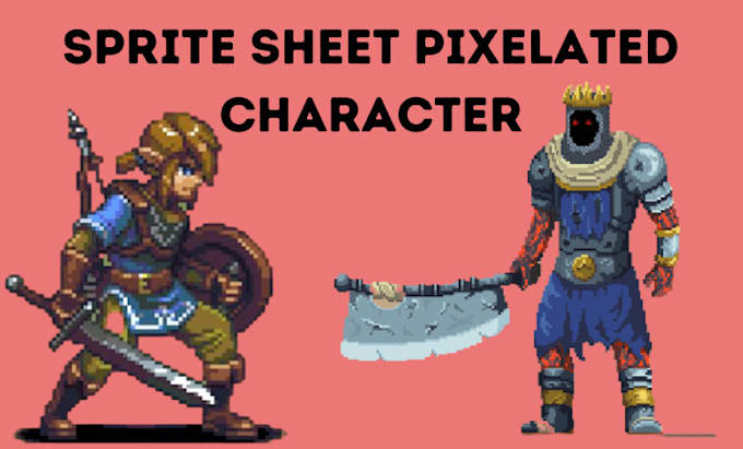 Create sprite sheet pixel art character for your game asset by ...