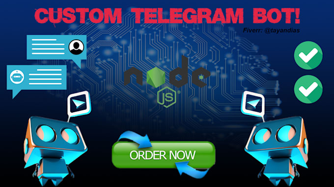 Make a professional telegram bot for you by Tayandias | Fiverr