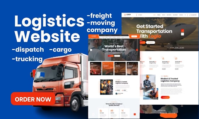 Design logistics, dispatch, cargo, trucking, freight, moving company ...