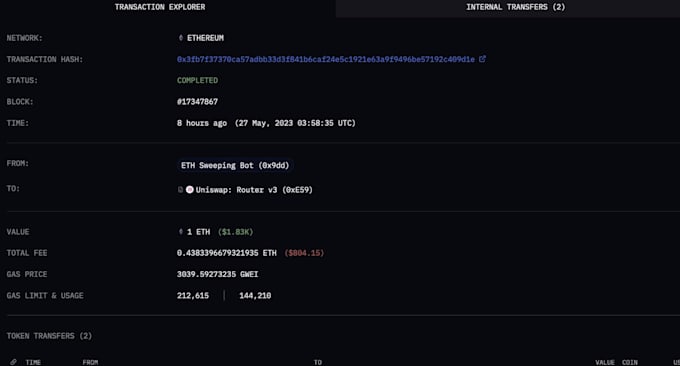 Develop profitable crypto trading bot, mev bot, sandwich bot, front running bot by Jefferson ...