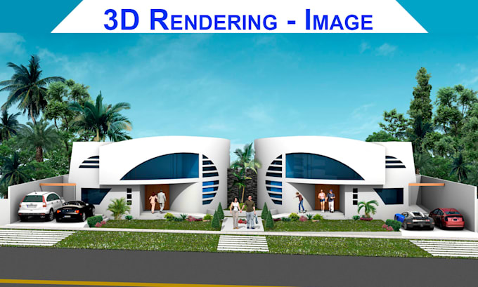 Archviz house exterior modeling 3d rendering video by Saul_silva | Fiverr