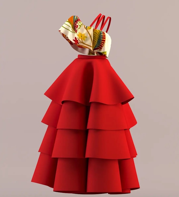 Do quality clothing design, second life, 3d model, 3d fashion garment ...