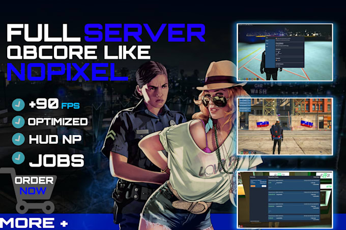Setup a fancy nopixel fivem rp server by Oussga1 | Fiverr