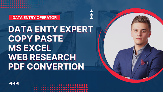 Data entry with accuracy, data entry, retyping, data convert by Muhammadarsl275 | Fiverr