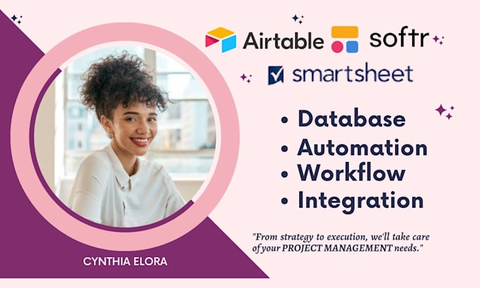 Setup airtable dashboard airtable automation notion expert, smartsheet softr by Cynthia_elora ...