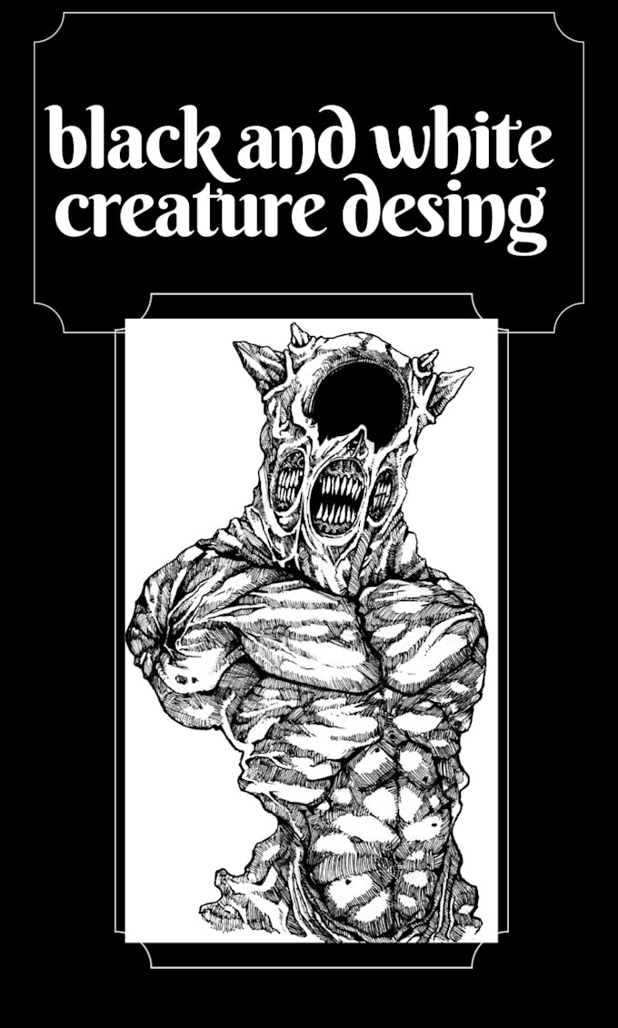 Create creatures monsters or macabre characters by Stepmorph6 | Fiverr