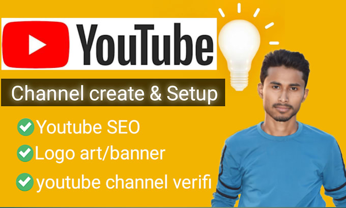 Do open youtube channel and set channel seo, logo, banner by Am_matin ...