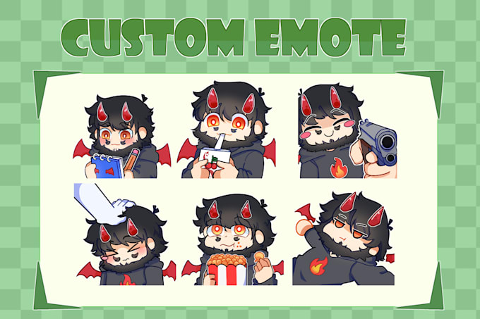 Create a customize emote by Keyshastarlight | Fiverr