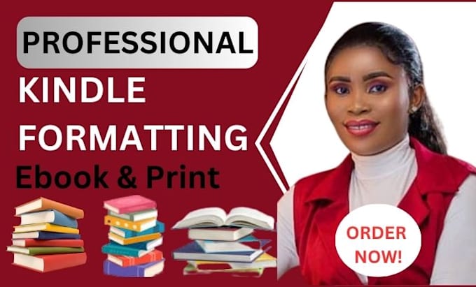 Do book formatting, kindle ebook formatting, kdp paperback, and layout ...