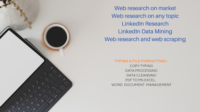 Do web research, excel spreadsheet data entry or data collection by Habibul83 | Fiverr