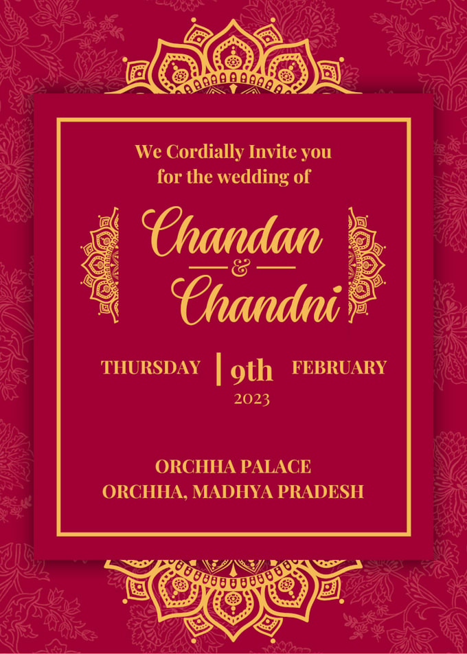 Design the best traditional indian wedding digital invite by Ambika ... Design the best traditional indian wedding digital invite by Ambika ...
