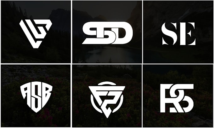 Custom initial letter based modern minimalist monogram logo by Rainisar ...