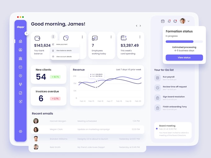 Design and develop ui ux dashboard, crm and admin panel by Khanstudio11 ...