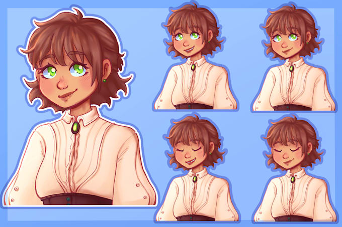 Design a png tuber model by Katabee | Fiverr