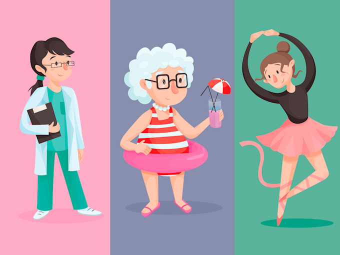 Create flat vector illustration by Margo_tymchenko | Fiverr