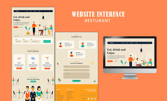 Design a unique interface for your website by Urwa_hussain | Fiverr