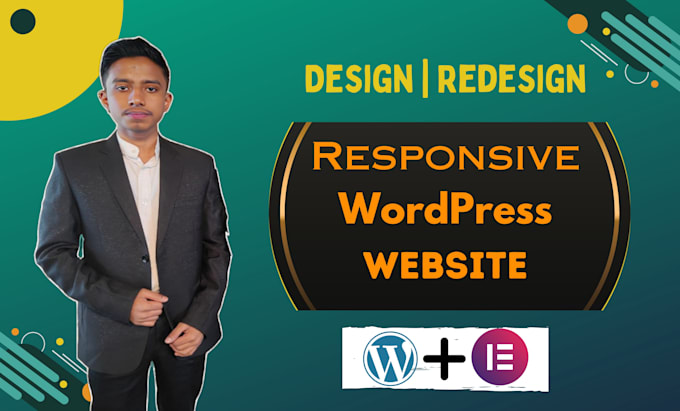 Design professional wordpress website and development with elementor