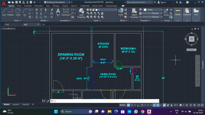 Autocad designing plan making by Deepak2916_ | Fiverr