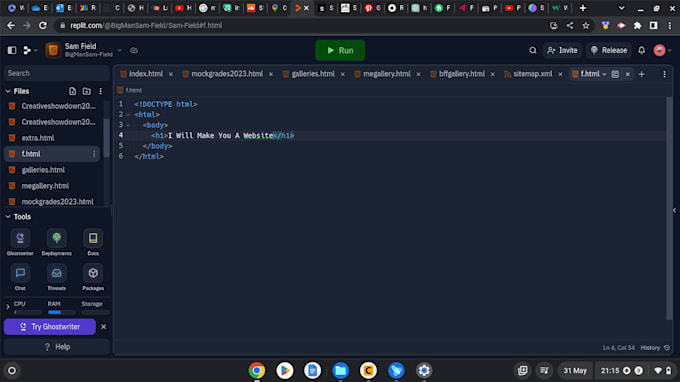 Make you a website in html, css and javascript by Sam_field1 | Fiverr