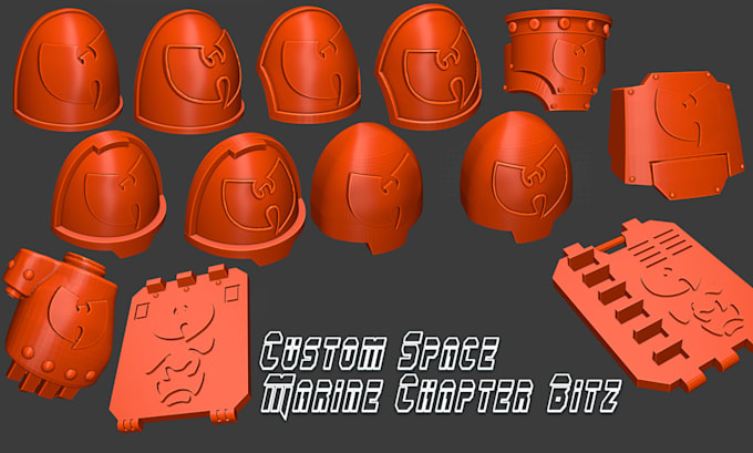 Create a space marine 3d printable stls bits for your custom chapter by ...