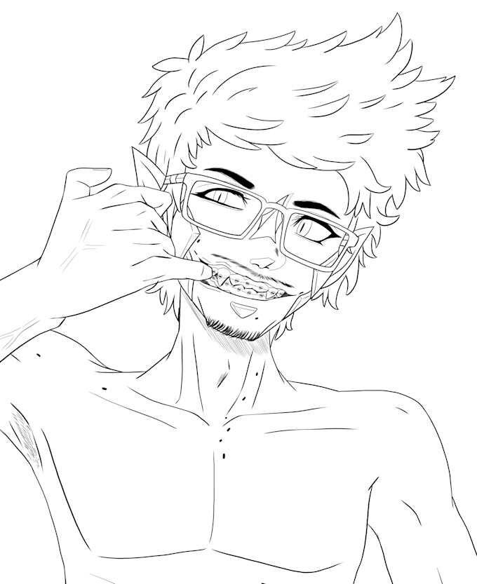 Make line art illustrations of characters by Nicky_cherry | Fiverr