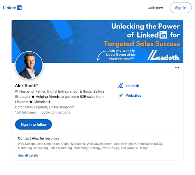 Create a linkedin profile banner by Nettlofweymouth | Fiverr