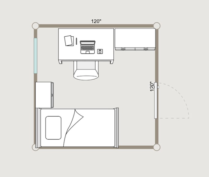Plan and design your room in a 2d rendering by Paultheplaner | Fiverr